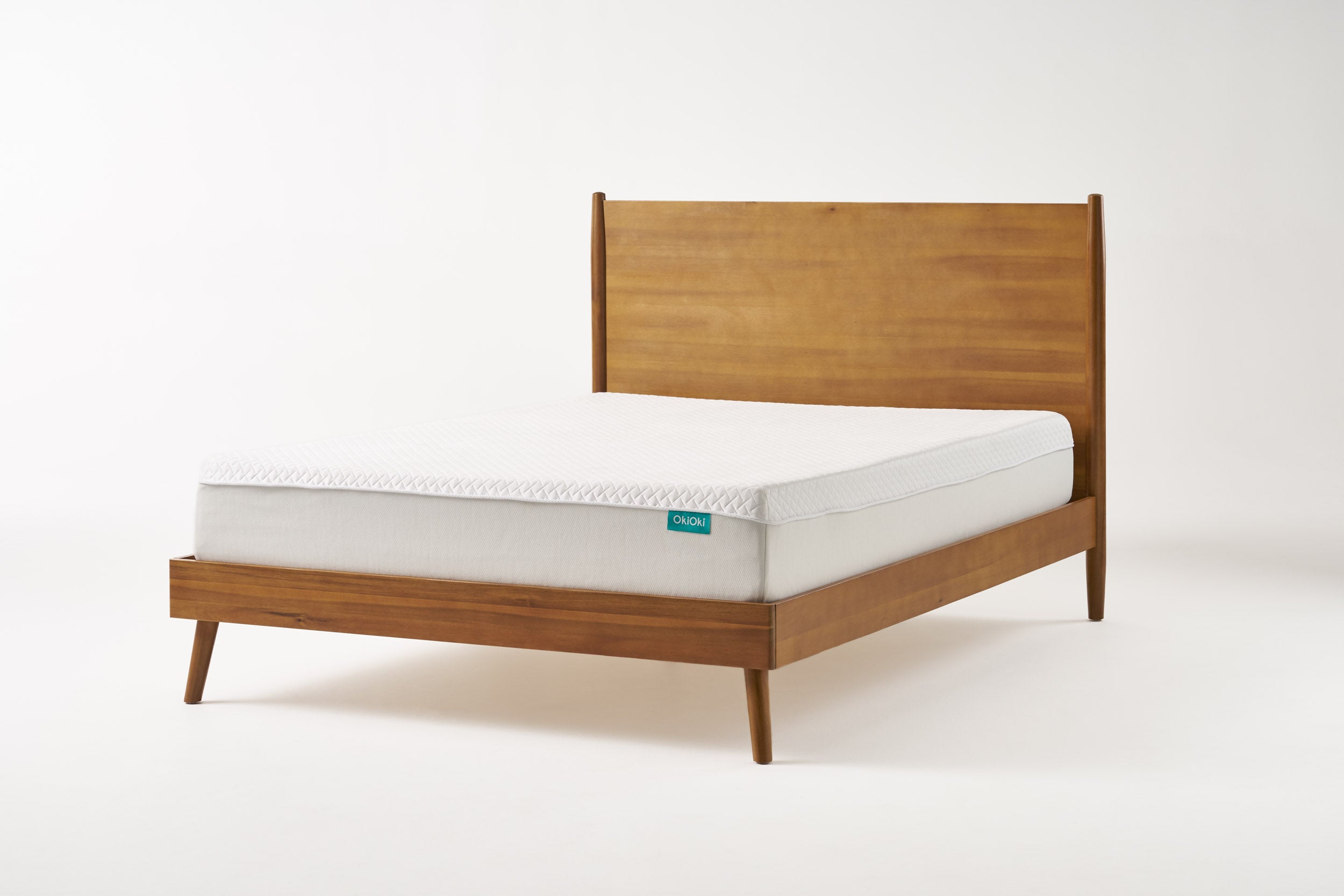 OkiOki Mid-Century Collection Bed, Queen – GDFStudio
