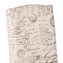 Crown Back French Script Beige Fabric Dining Chairs (Set of 2) – GDFStudio