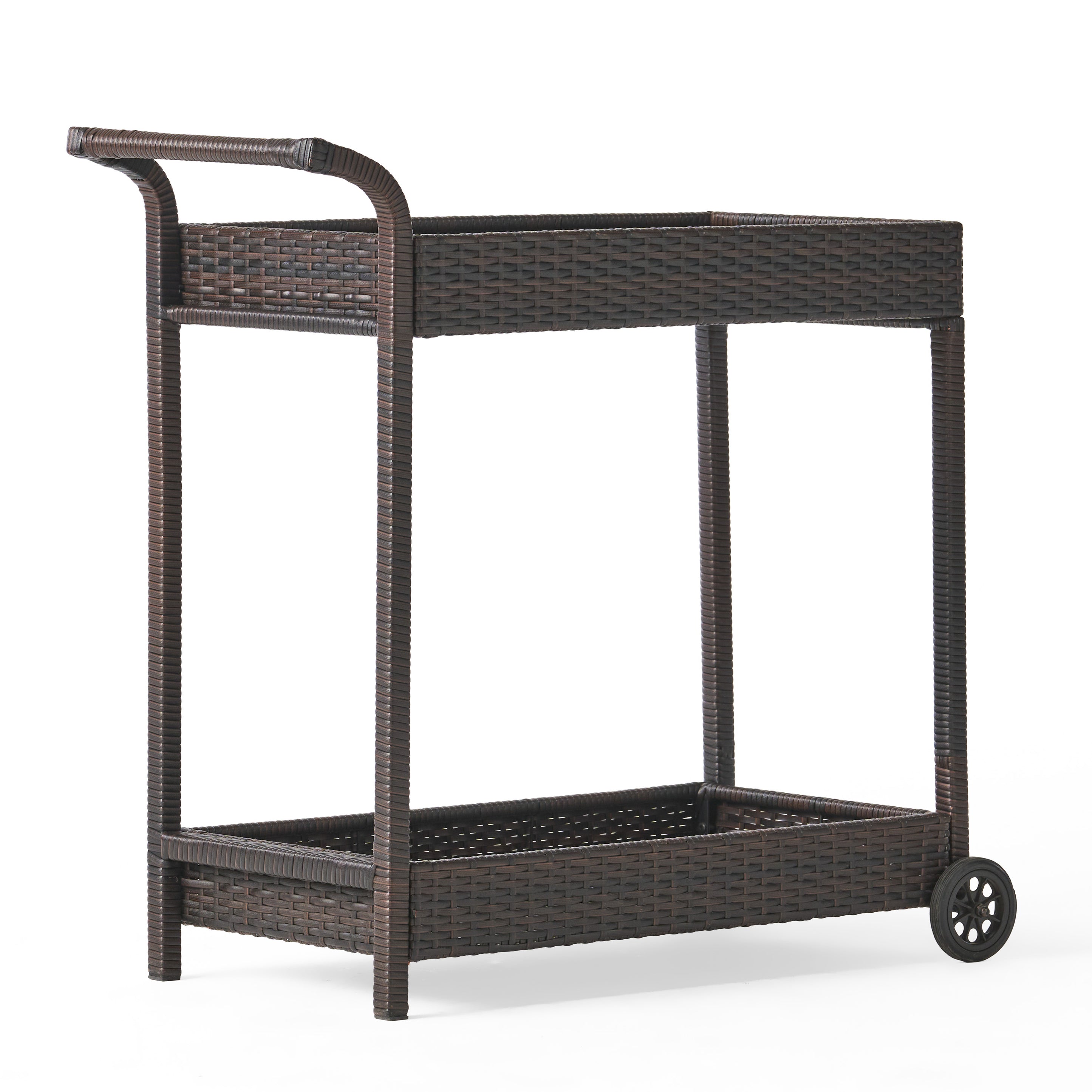 Baja Outdoor Wicker Bar Cart – GDFStudio