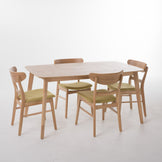 Helen Mid-Century Modern 5 Piece Dining Set – GDFStudio
