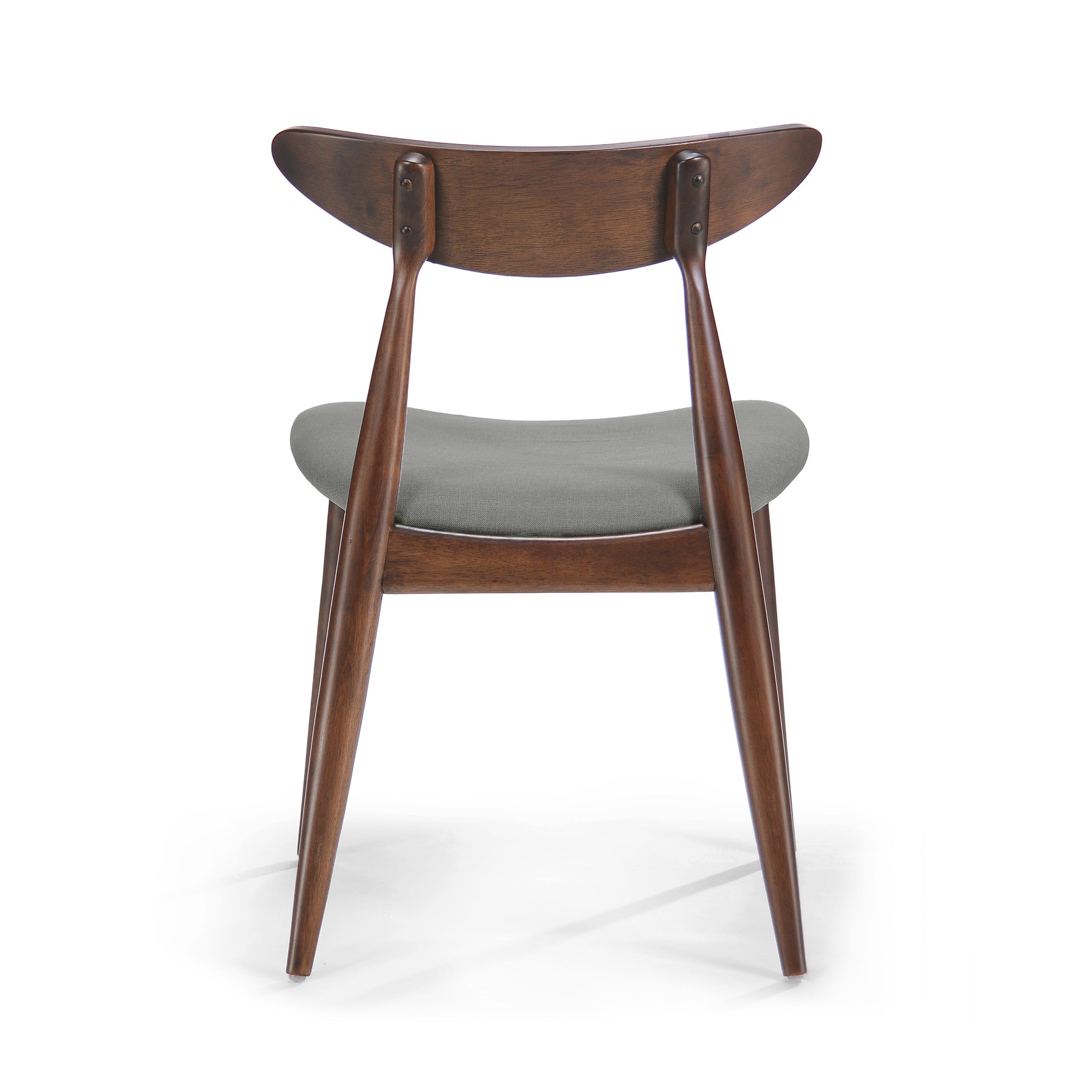 Issaic Mid Century Modern Design Wood Dining Chairs Set of 2 GDFStudio
