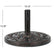 Gretta Outdoor Bronze Resin and Black Steel Unbrella Base – GDFStudio
