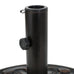 Gretta Outdoor Bronze Resin and Black Steel Unbrella Base – GDFStudio