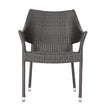 Miranda Outdoor Mix Mocha Wicker Stacking Dining Chairs (Set of 4 ...