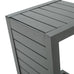 Crested Bay Outdoor Gray Aluminum C-Shaped Side Table – GDFStudio