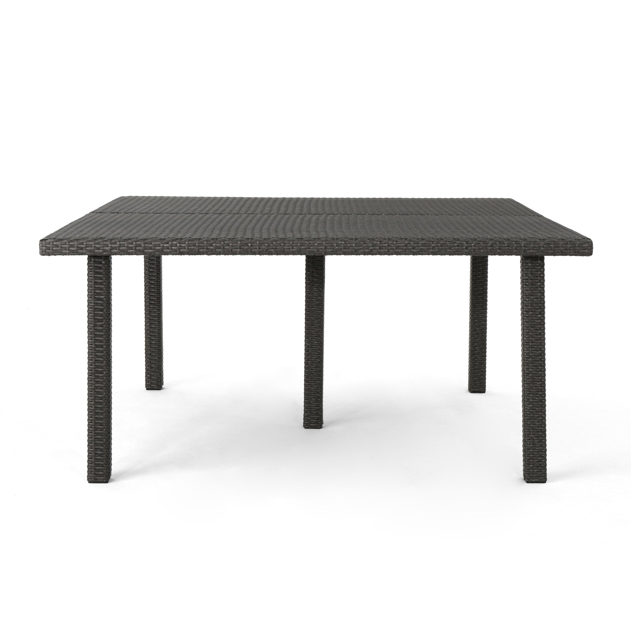 Fern Outdoor 64 Inch Wicker Square Dining Table – GDFStudio