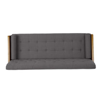 Aidan Mid Century Modern Tufted Fabric Sofa – GDFStudio
