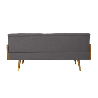 Aidan Mid Century Modern Tufted Fabric Sofa – GDFStudio