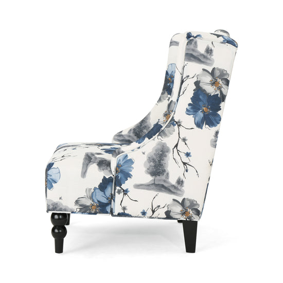 Alonso Wingback Fabric Club Chair – GDFStudio