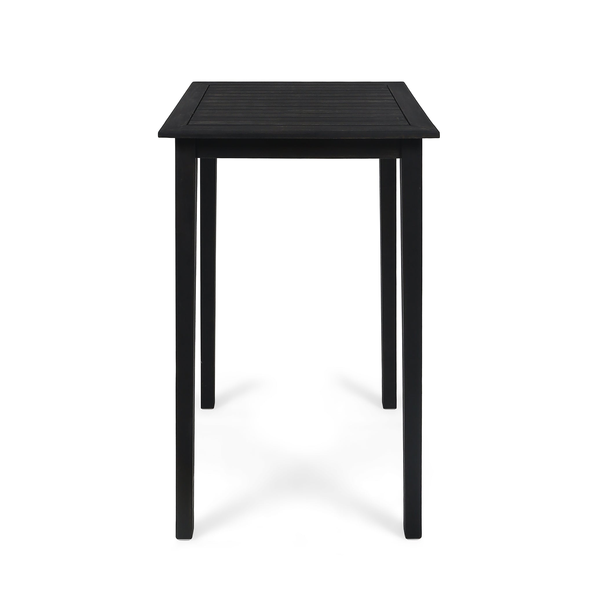 Teresa Outdoor Minimalist Acacia Wood Square Bar Table – GDFStudio