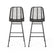 Jessie Outdoor Wicker Barstools (Set of 2) – GDFStudio