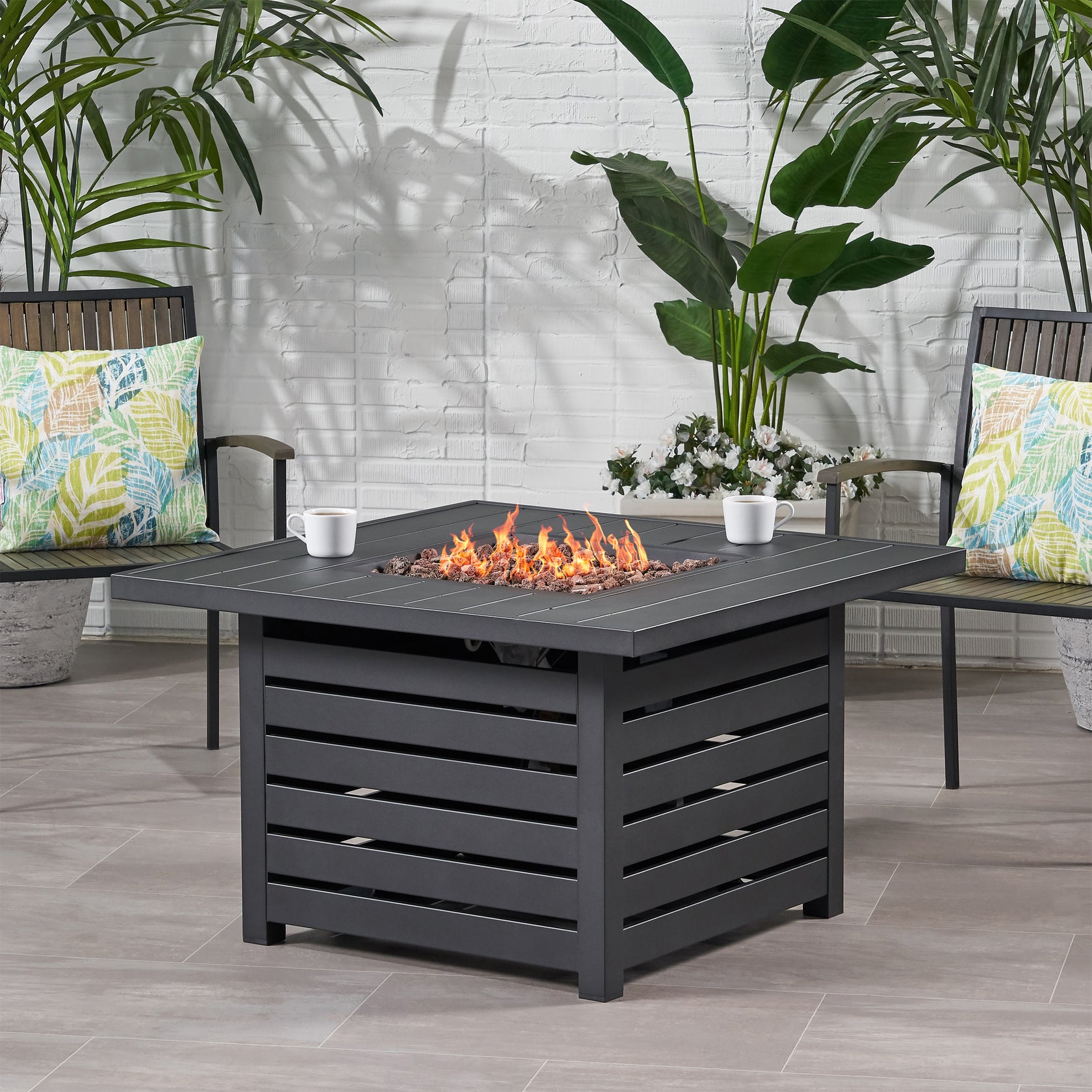 Moira Square Iron Fire Pit – GDFStudio