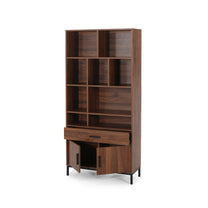 Yelianny Bookcase With Storage Cabinet & Drawer – GDFStudio
