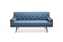 Aidan Mid Century Modern Tufted Fabric Sofa – GDFStudio