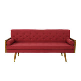 Aidan Mid Century Modern Tufted Fabric Sofa – GDFStudio