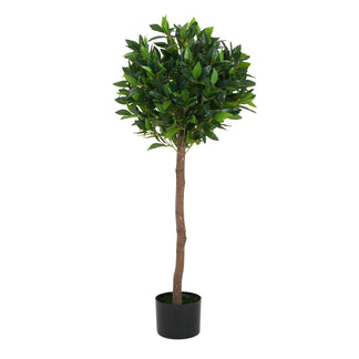 Aeron 49" Artificial Topiary Bay Tree Ball With Pot - 2pcs – GDFStudio