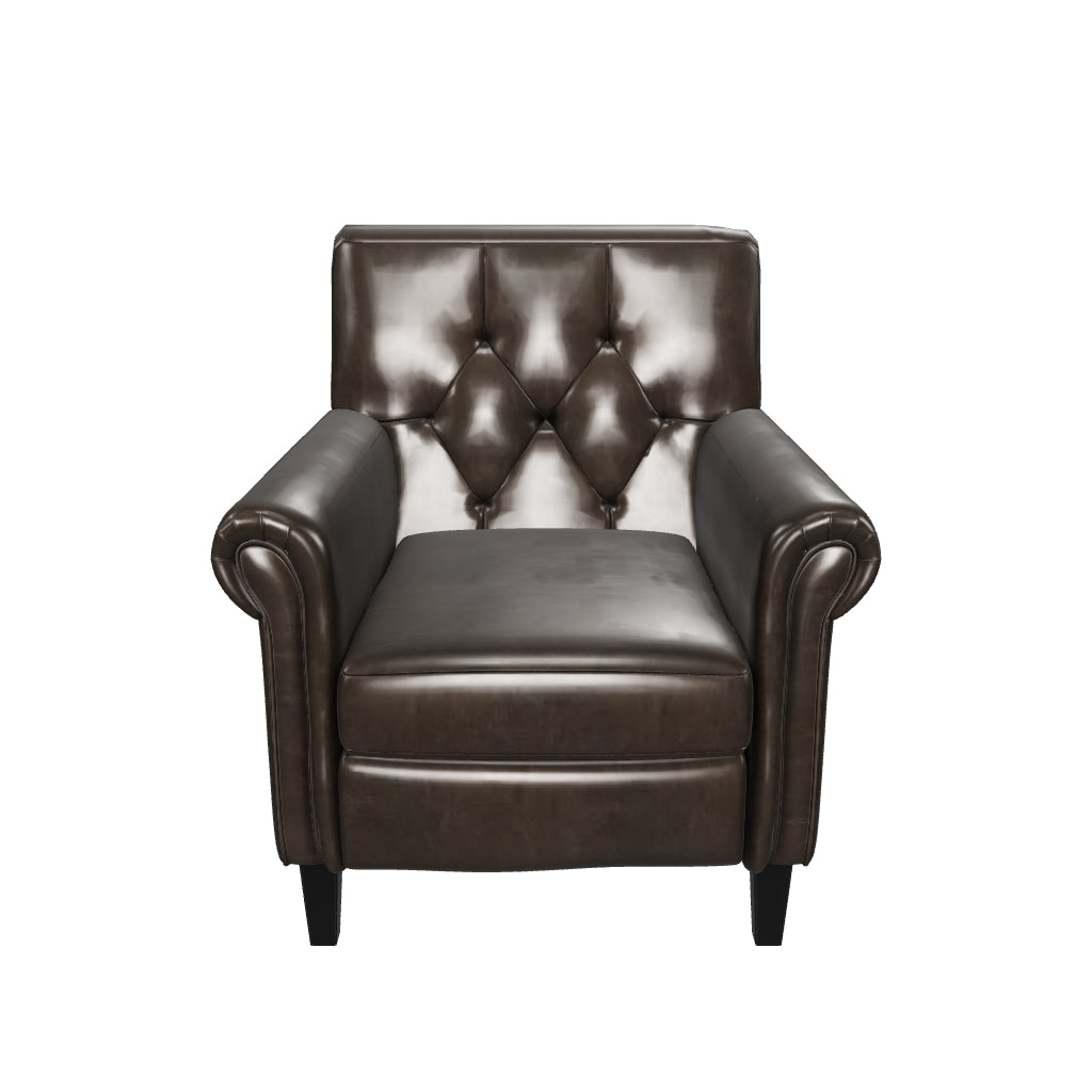 Teague Tufted Rolled Arm Club Chair – GDFStudio