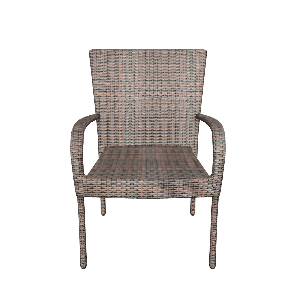 Ferndale Outdoor Contemporary Wicker Stacking Chairs – GDFStudio