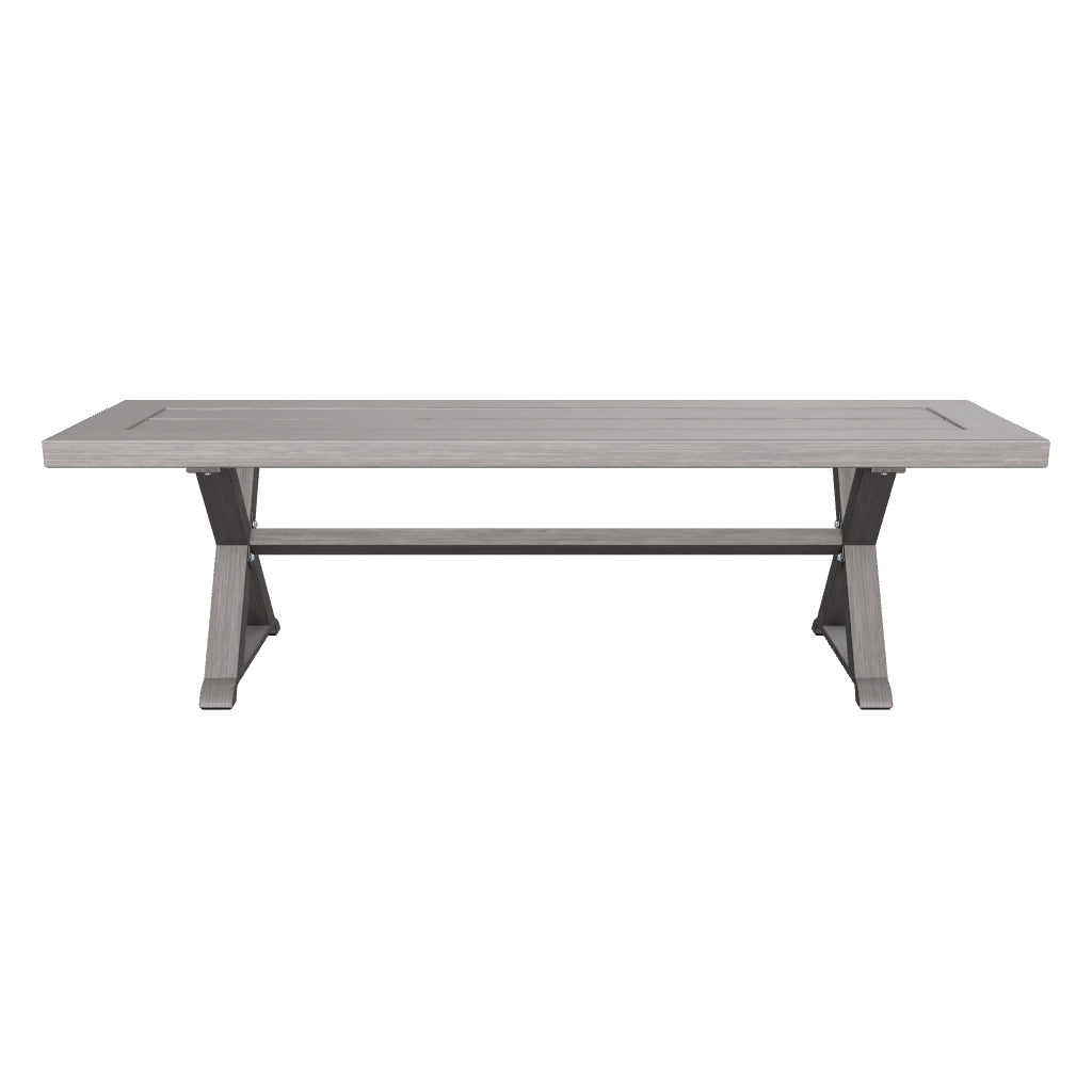 Icey Modern Outdoor Aluminum Dining Bench – GDFStudio