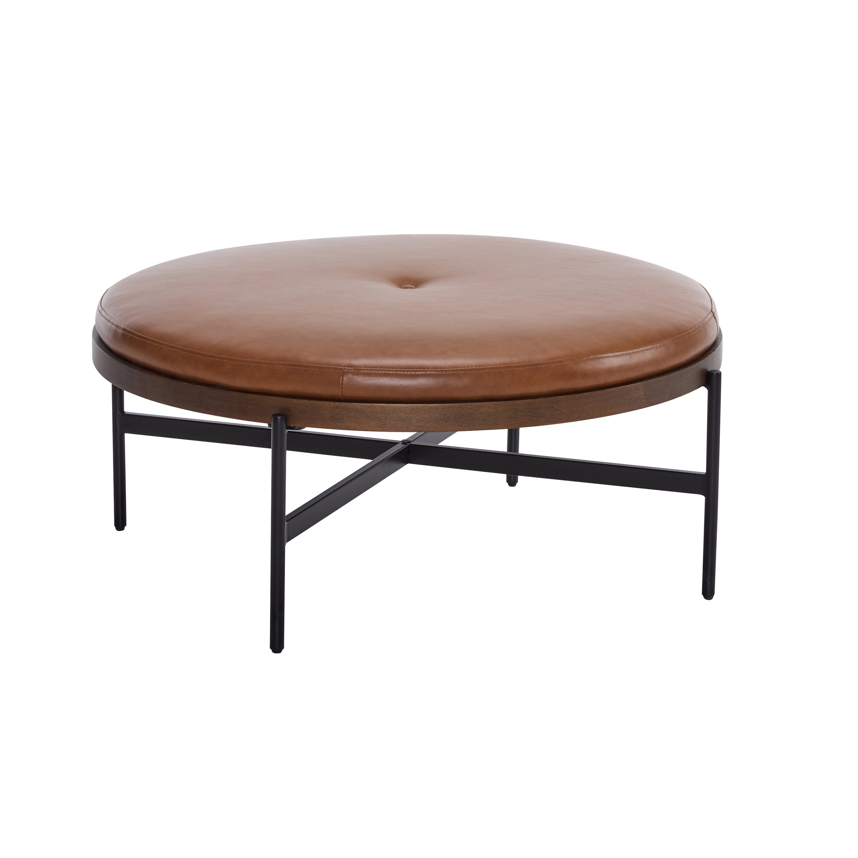 Lyricie Modern Round Ottoman Bench Table – GDFStudio