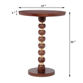 Orablu Modern Round Mango Wood End Table – GDFStudio