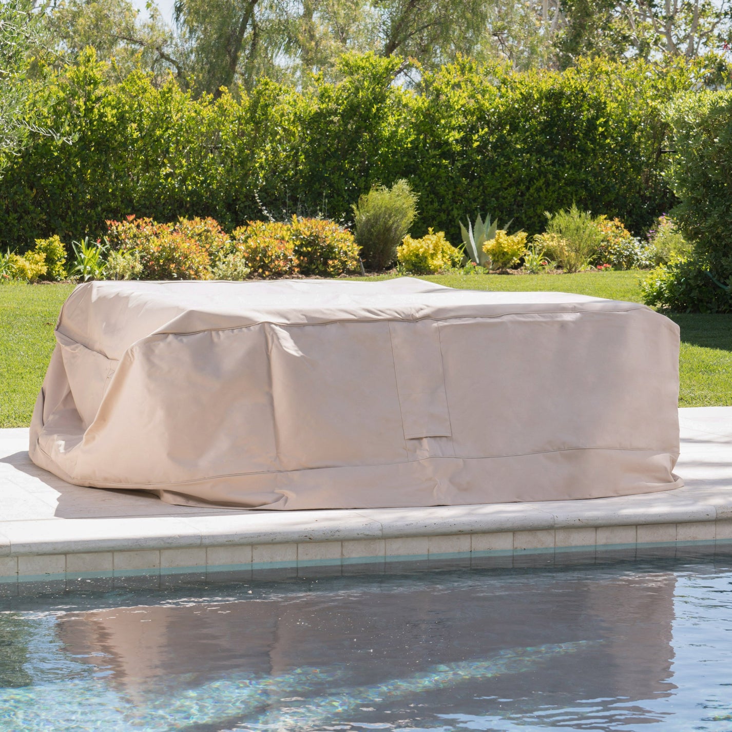 Coverall Outdoor Beige Waterproof Fabric Chat Set Cover – GDFStudio