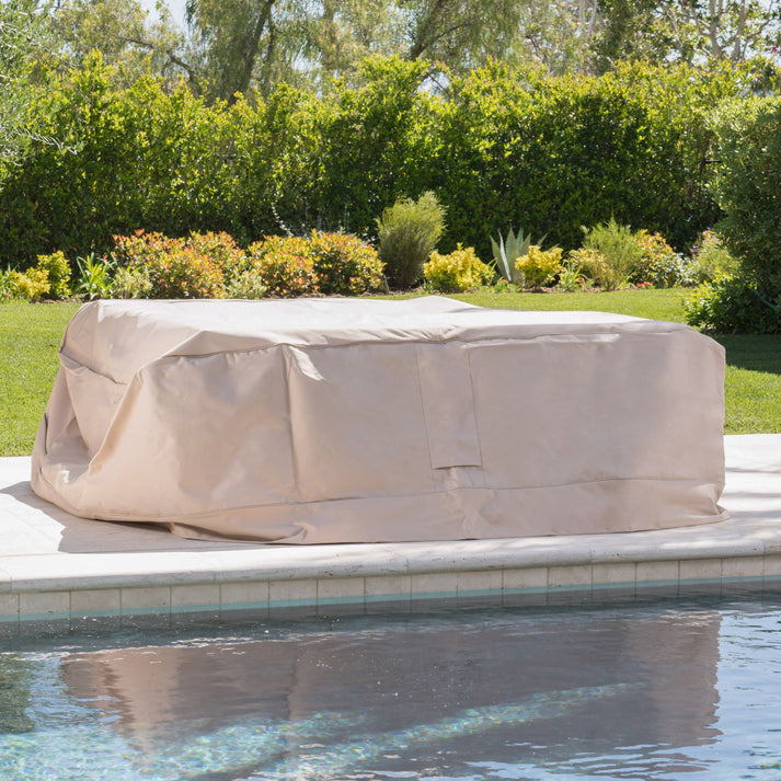 Coverall Outdoor Beige Waterproof Fabric Chat Set Cover – GDFStudio