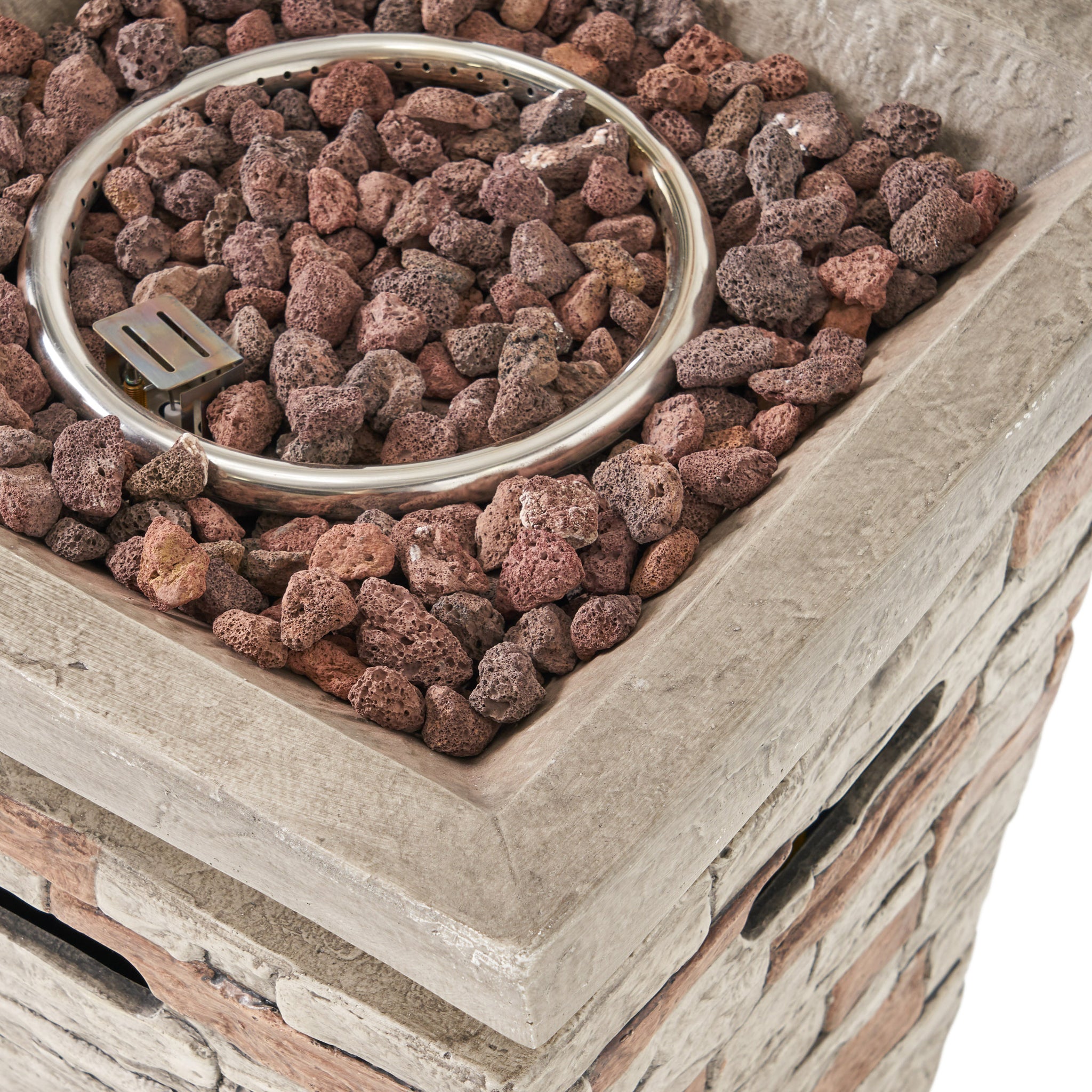 Coldwater Outdoor 19-inch Liquid Propane Fire Column – GDFStudio