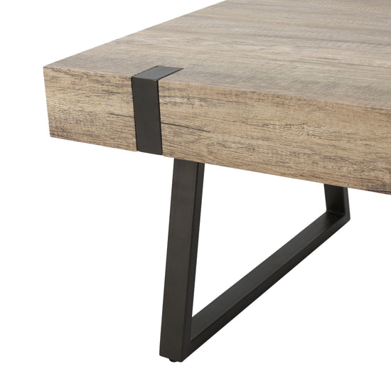 Genwa Canyon Grey Wood Coffee Table – GDFStudio