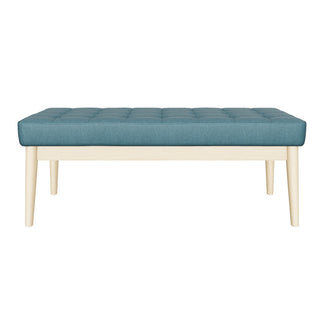 Anglo Modern Mid-Century Fabric Bench – GDFStudio