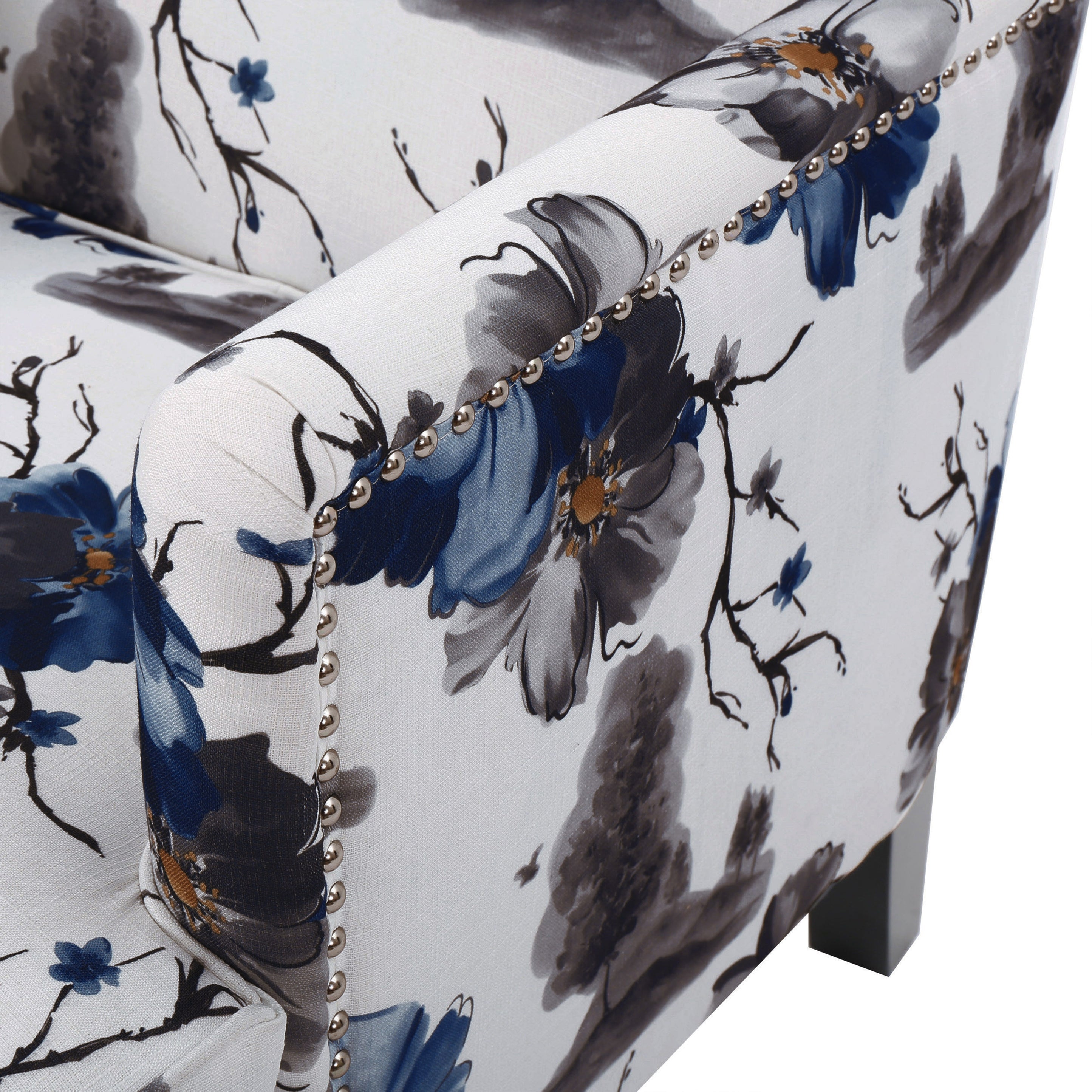Manon Floral Print Fabric Club Chair – GDFStudio