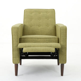 Mason Mid-Century Modern Tufted Back Fabric Recliner – GDFStudio