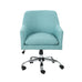Morgan Mid Century Modern Fabric Home Office Chair with Chrome Base ...