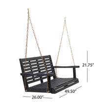 Viola Outdoor Aacia Wood Porch Swing – GDFStudio