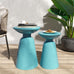 Soto Outdoor Metal Side Tables, Set of 2 – GDFStudio
