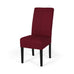 Raphael Wooden Dining Chairs (Set of 2), Deep Red and Dark Brown Finis ...