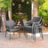Melisandre Outdoor Grey Wicker Stacking Chairs (Set of 4) – GDFStudio