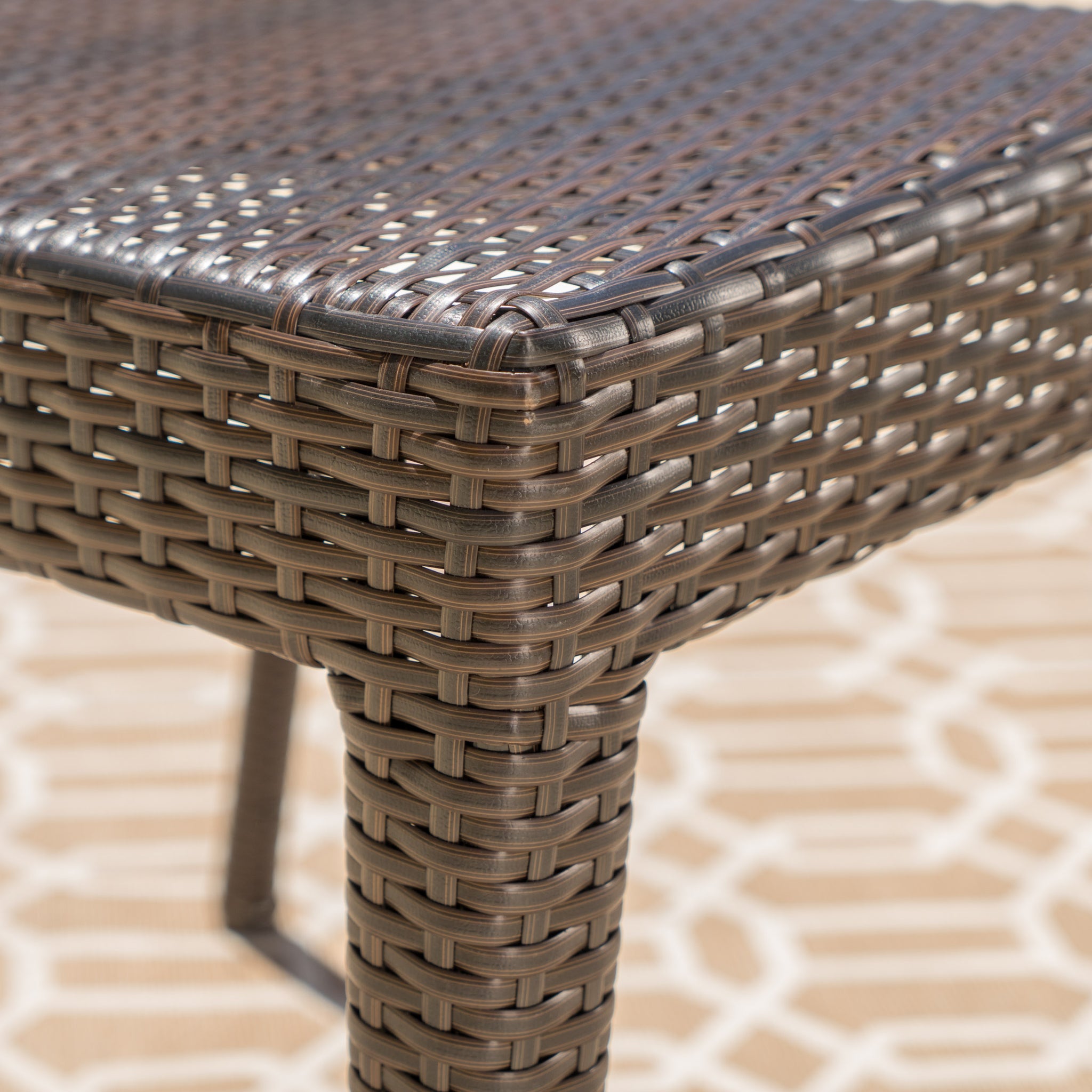 Chatham Outdoor Multi-brown Wicker Stacking Dining Chairs (Set of 4 ...