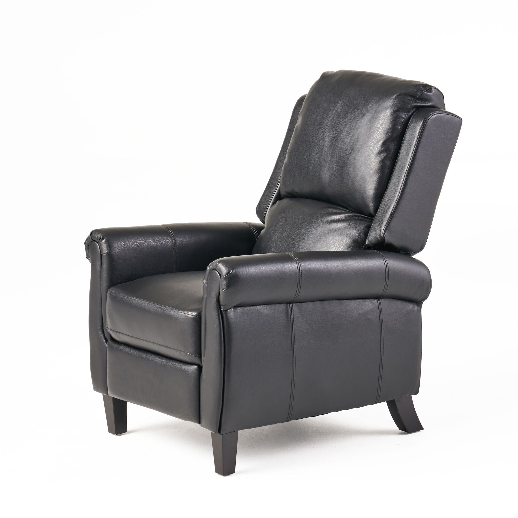 Lloyd Black Leather Recliner Club Chair – GDFStudio