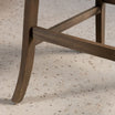 Joye Outdoor Acacia Wood Barstool (Set of 2), Grey with Cream Cushion ...