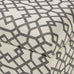 Estee Grey Geometric Pattern Fabric Square Storage Ottoman Coffee Tabl ...