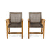 Levant Outdoor Acacia Wood Dining Chair (Set of 2) – GDFStudio
