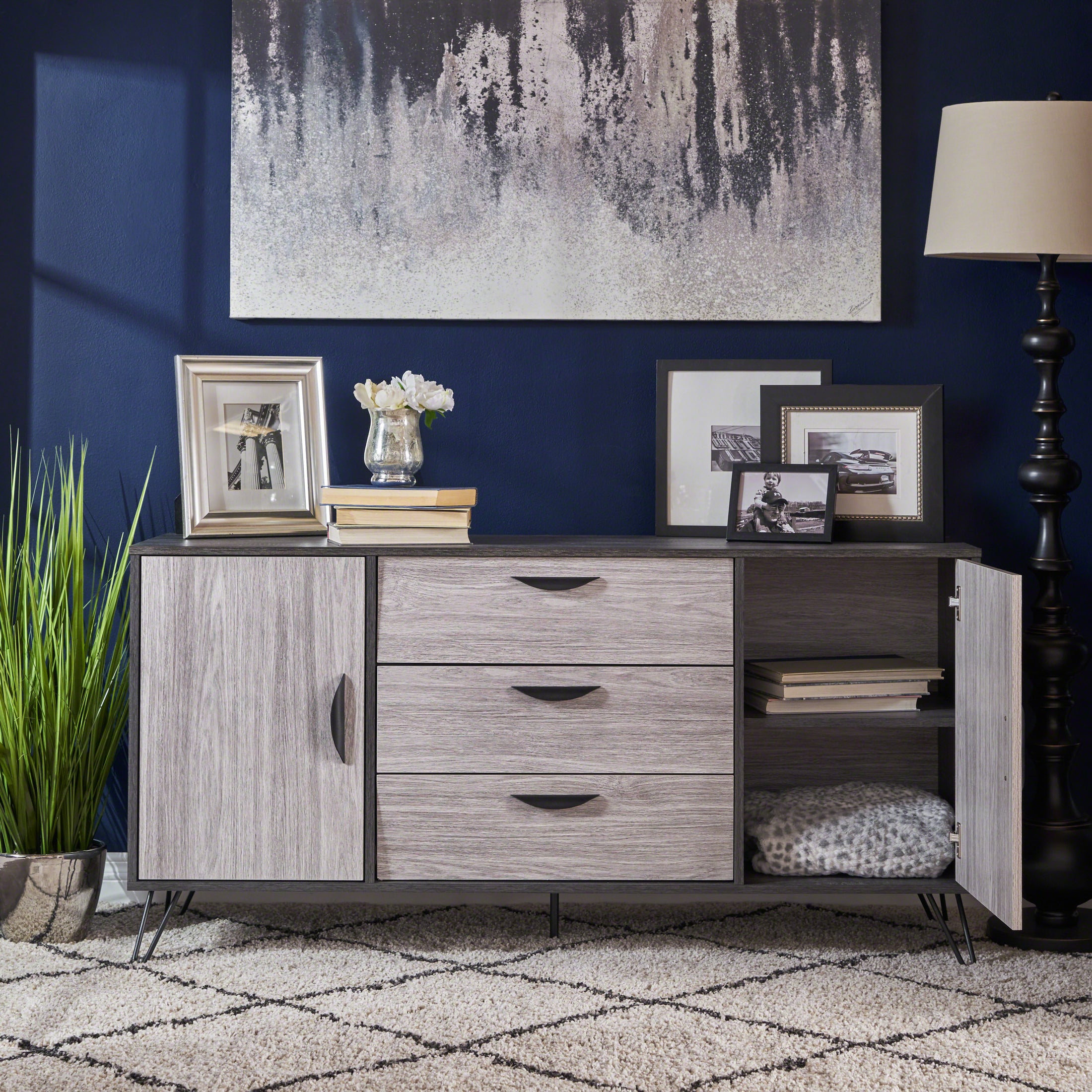 Vivian Mid Century Modern Cabinet – GDFStudio