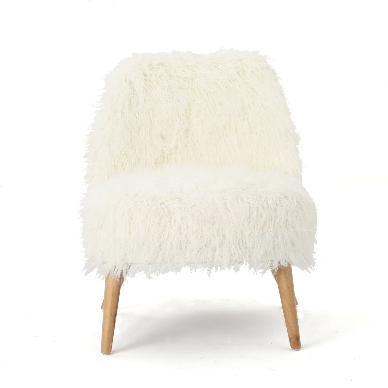 Cheryiie Modern Glam Shaggy Accent Chair – GDFStudio