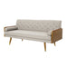 Aidan Mid Century Modern Tufted Fabric Sofa – GDFStudio