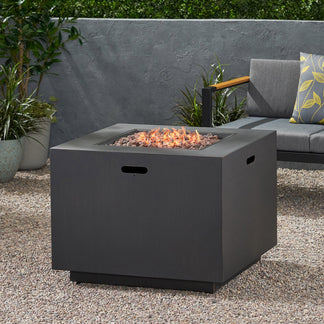 Jasmine Outdoor 33-Inch Square Fire Pit – GDFStudio