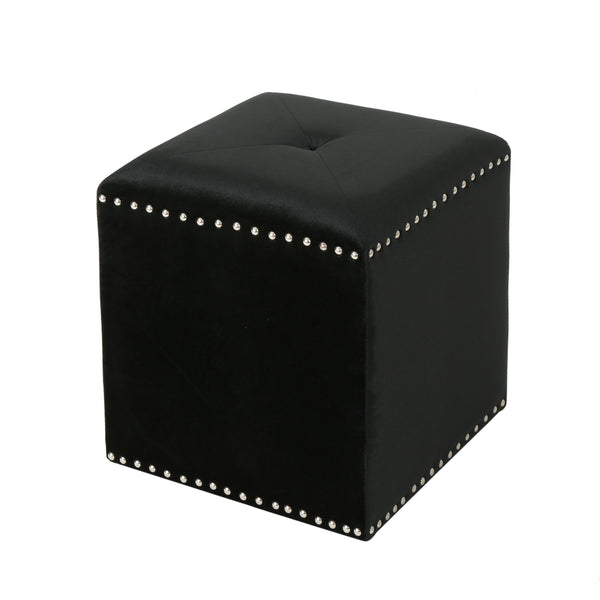 Liberty Glam Velvet Ottoman – GDFStudio