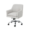 Morgan Mid Century Modern Fabric Home Office Chair with Chrome Base ...