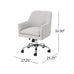 Morgan Mid Century Modern Fabric Home Office Chair with Chrome Base ...