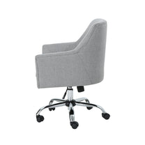 Morgan Mid Century Modern Fabric Home Office Chair with Chrome Base ...